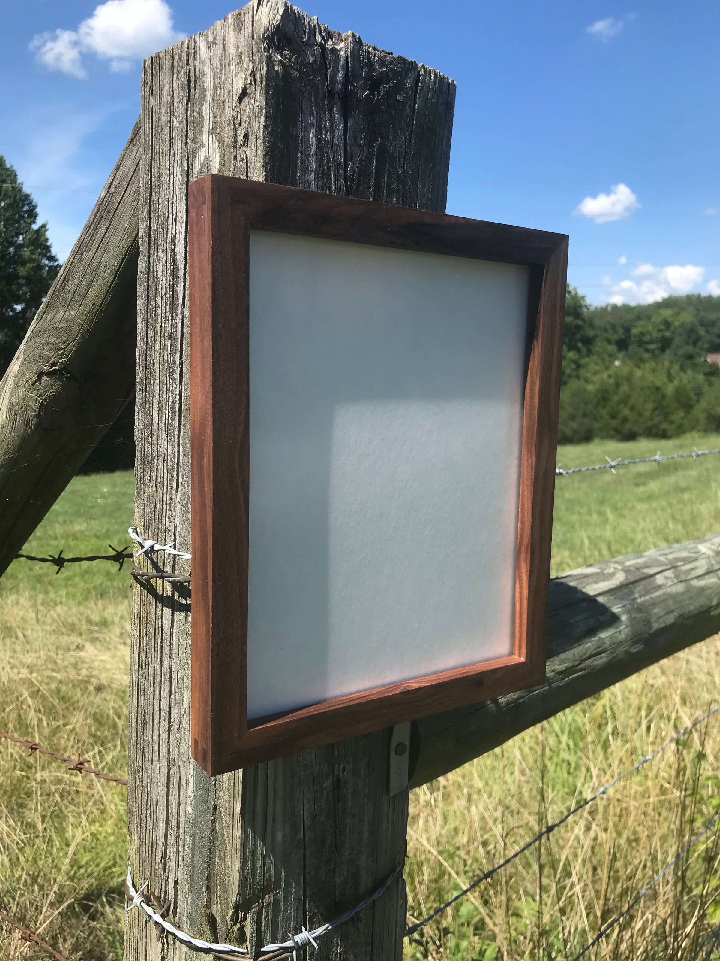 rustic wooden frame large